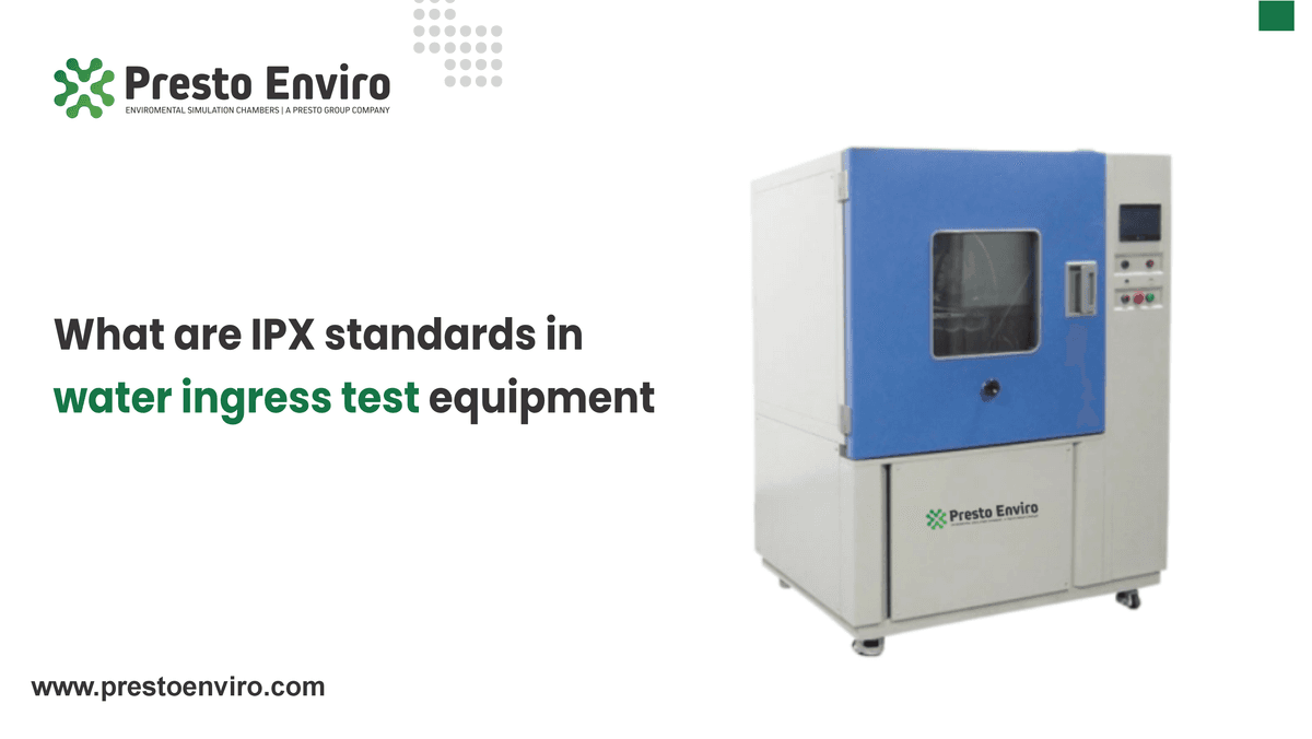 What are IPX Standards & Rating System in Water Ingress Test Equipment